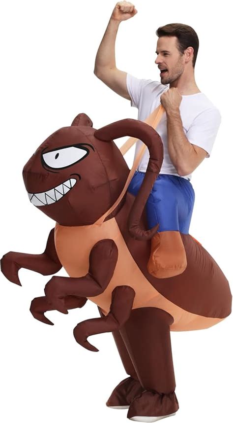 Servllcell Inflatable Cockroach Costume For Adulthalloween