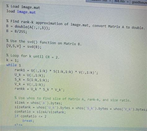 Matlab Please Help Me Code The Rmse Of The Original