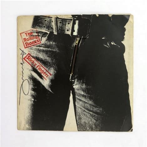Rolling Stones Sticky Fingers Album And Photographic Album Cover With