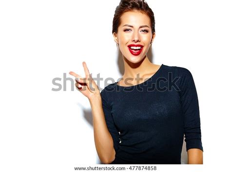 Portrait Beautiful Happy Cute Sexy Brunette Stock Photo Shutterstock