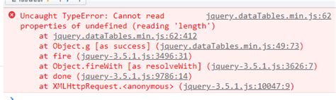 Uncaught Typeerror Cannot Read Properties Of Undefined Reading Length Datatables Forums