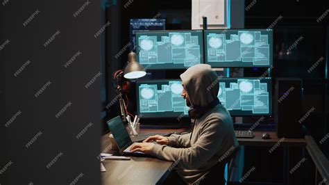 Premium Photo Programming Thief Breaking Through Cyber Security