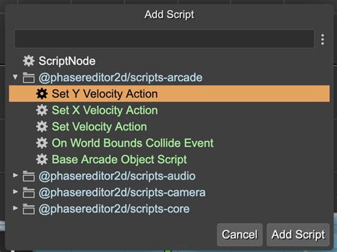 phaser editor 2d v3 65 released powering script nodes user components