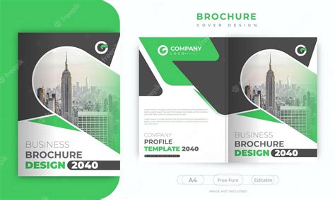 Premium Vector Brochure Cover Design Or Company Profile Template