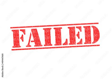 FAILED Stock Illustration Adobe Stock