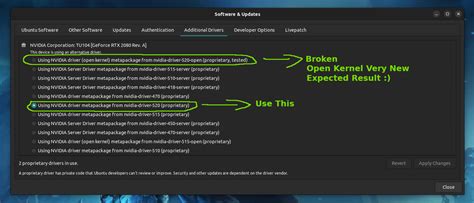 attention nvidia users open kernel 520 driver is broken use this 🗽