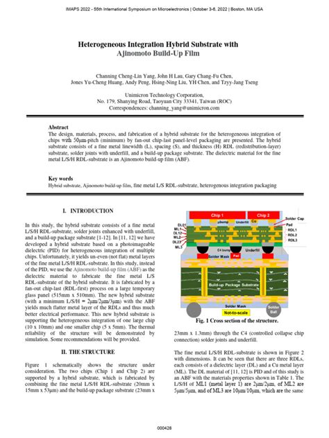 Heterogeneous Integration Hybrid Substrate With Ajinomoto Build Up Film