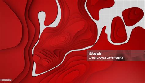 붉은 지형 지도 배경의 추상 3d 그림 로우 폴리곤 모델링에 대한 스톡 벡터 아트 및 기타 이미지 로우 폴리곤 모델링 풍경 0명 Istock