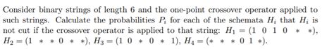 Solved Consider Binary Strings Of Length 6 And The One Point