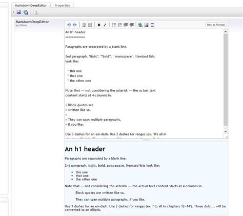 markdowndeep editor