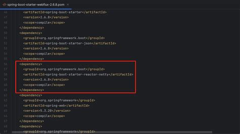 Spring Boot 项目 Webflux 与 Netty 兼容问题：correct The Classpath Of Your
