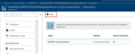 Enabling Asp Net Core 2 2 Runtime Site Extension In The Azure Portal Often Does Not Work · Issue