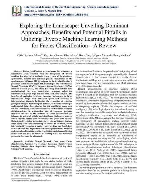 pdf exploring the landscape unveiling dominant approaches benefits