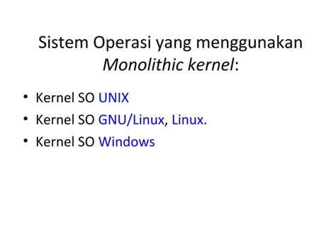 Kernel Monolithic Vs Micro Kernel PPT