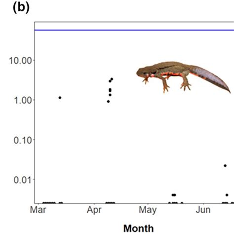 A Graph Depicting The Log‐transformed Monthly Concentrations Of
