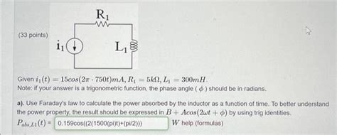 Solved B Derive The Energy Stored In The Inductor As A Chegg