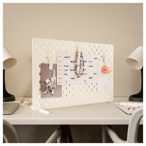 SKÅDIS pegboard combination, white, 56x37 cm (22x14 ½") - IKEA