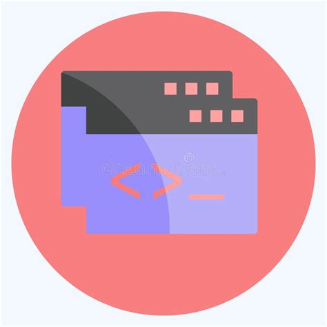 icon custom coding suitable for programming symbol flat style simple