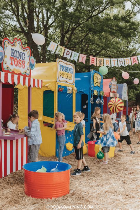 How We Used Carnival Theme Party Ideas In Our Backyard Circus Theme