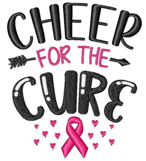 Cheer For The Cure Machine Embroidery Design Embroidery Library At