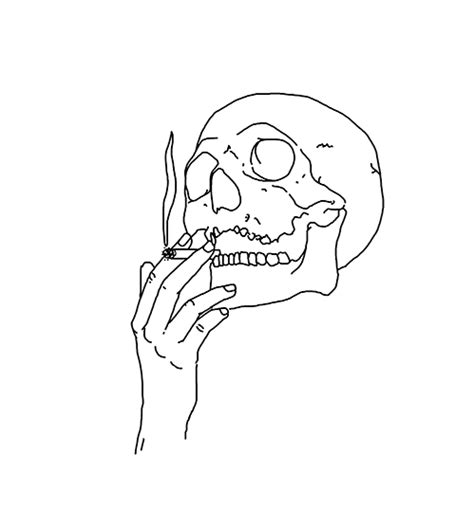 Contornos De Tatuajes De Calaveras De Humo Tatuaje De Calavera En Humo