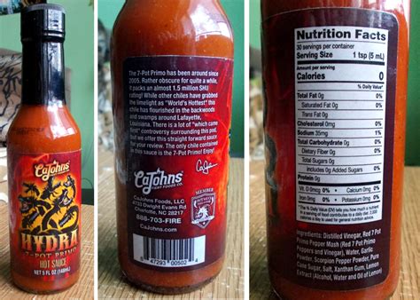 Впечатления от CaJohn's Hydra 7-Pot Primo Hot Sauce | Пикабу
