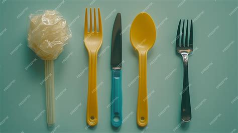 Premium Photo Plastic Pollution Reduction Concept Comparing