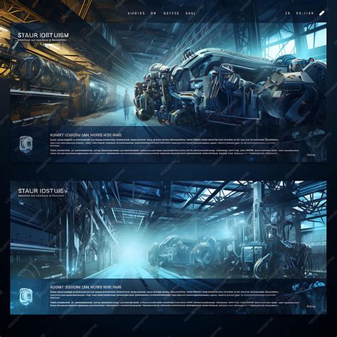 Premium Ai Image Set Of Robotics Automation Tech Banner Ads Robotic Arms And Industr Flat 2d