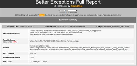 Wickedwhims Help Center Page 234 Technical Support Wickedwhims