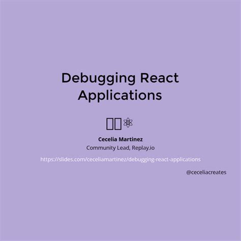 Debugging React Applications