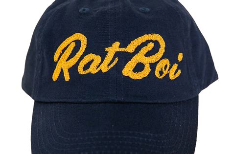Varsity Dad Hat In Navy Rat Boi