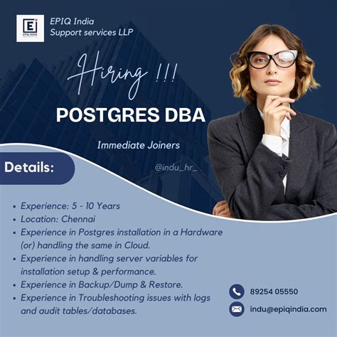 Epiq India Support Services Llp On Linkedin Postgres Postgressql Postgressqldba Sql Ddl Csv
