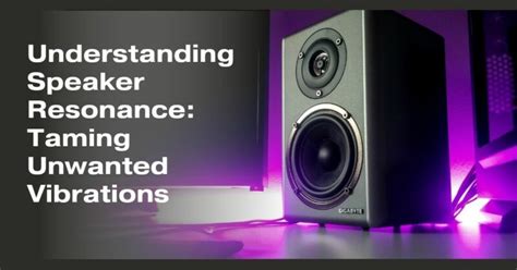 Understanding Speaker Resonance Taming Unwanted Vibrations All For