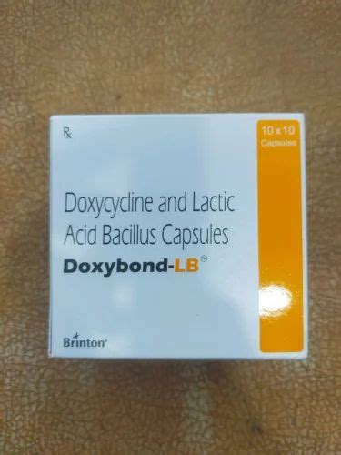 Doxybond Lb Doxycycline Lactic Acid Bacillus Capsules At ₹ 129 Box Doxycycline And Lactic Acid