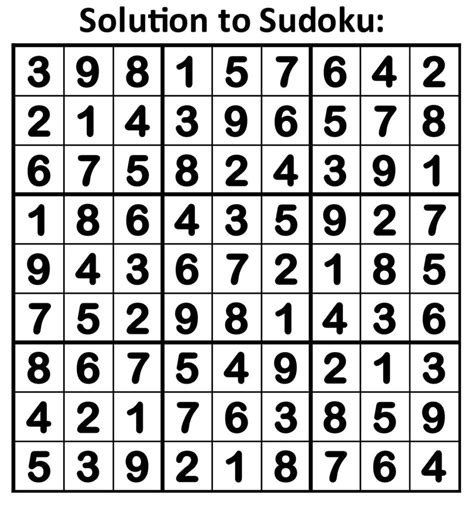 Sudoku Solution 91422 Flagpole