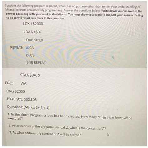 solved consider the following program segment which has no