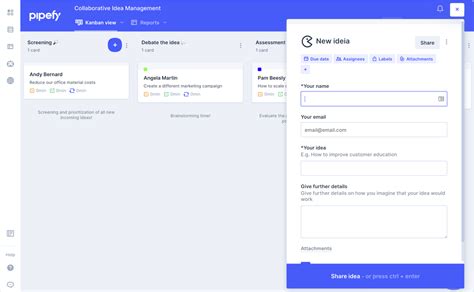 Collaborative Idea Management Pipefy