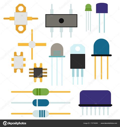 Computer Chip Technology Processor Circuit Motherboard Information System Vector Illustration