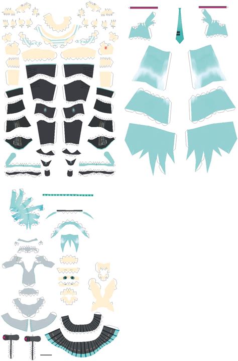 Printable Hatsune Miku Papercraft Printable Papercrafts Printable Papercrafts