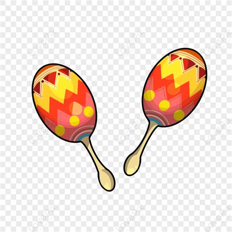 레드 마라카스 일러스트 클립 아트빨간무늬