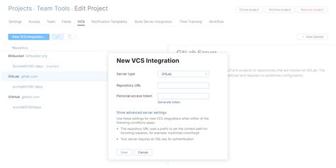 Integrate With Gitlab Youtrack Server