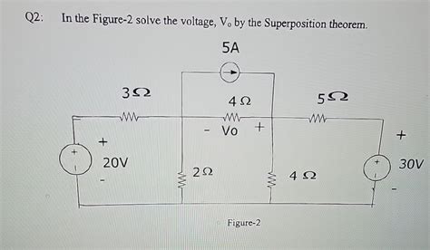 Solved Q2 In The Figure 2 ﻿solve The Voltage Vo ﻿by The