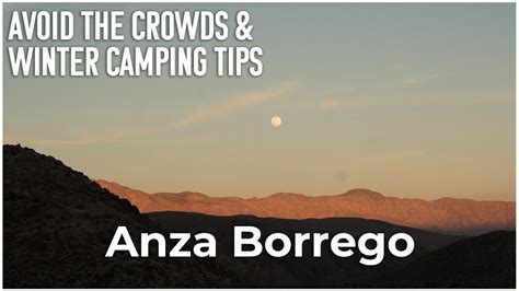 Winter Camping In Southern California Youtube