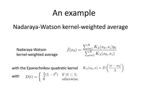 Ppt Chapter 6 Kernel Smoothing Methods Powerpoint Presentation Free Download Id 698685