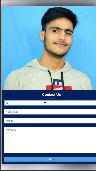 Contact Us Form Html Css Mskwebproject 13 Mskinstitute Youtube