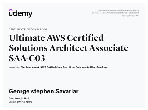 George S On Linkedin Udemy Course Completion Certificate