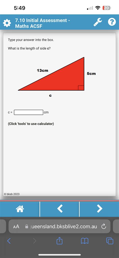 Initial Assessment Maths ACSF Type Your Answer Into The Box What Is The Length