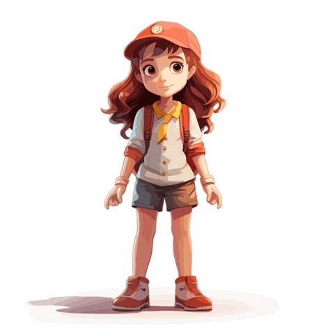 Premium Vector Girl Vector On White Background