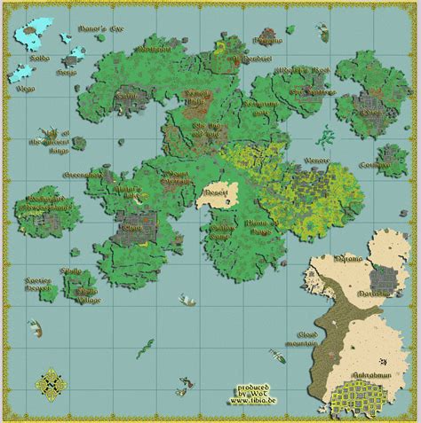 High Quaily Tibia Maps Ripped From Tibia De Using The Wayback Machine