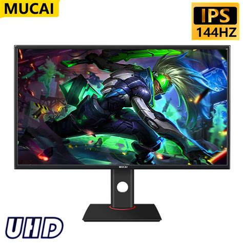 MUCAI 27 Inch Monitor 4K144Hz Display IPS Desktop LED Gamer UHD ...